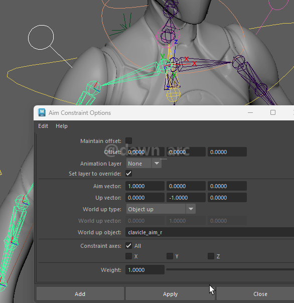 [Maya]Rigging 17 - Clavicles & Fingers